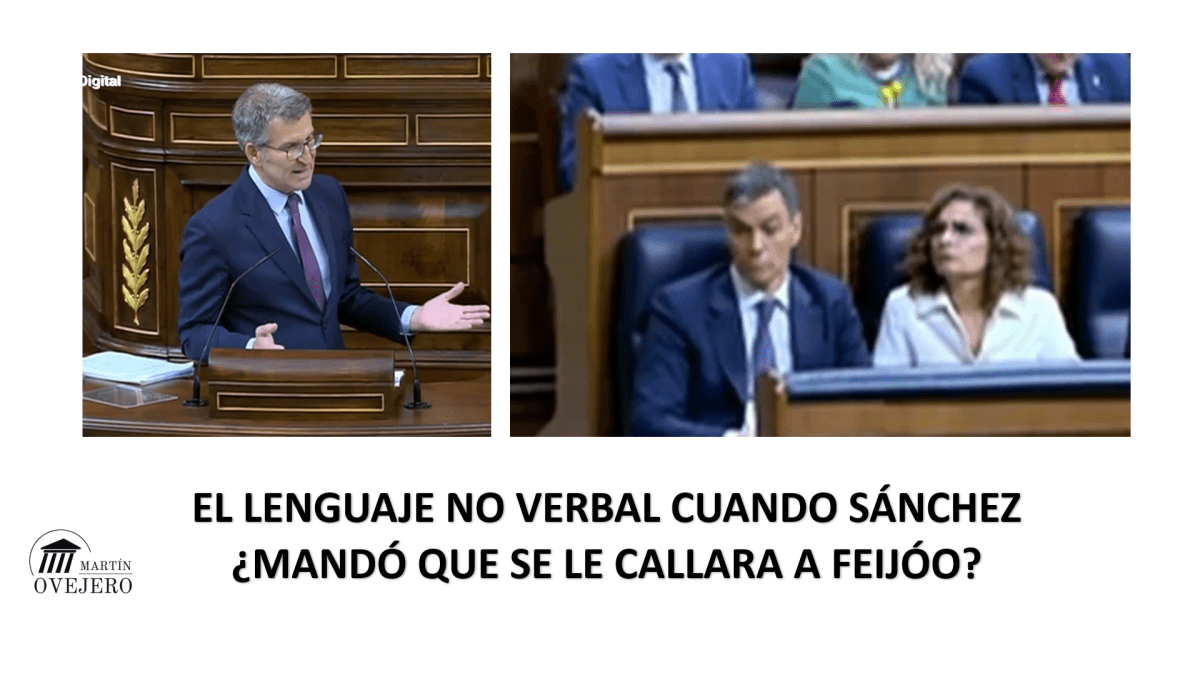 EL LENGUAJE NO VERBAL CUANDO SÁNCHEZ ¿MANDÓ QUE SE LE CALLARA A FEIJÓO ...